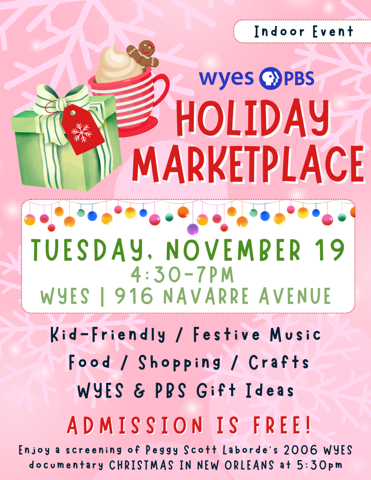 WYES HOLIDAY MARKETPLACE - WYES New Orleans